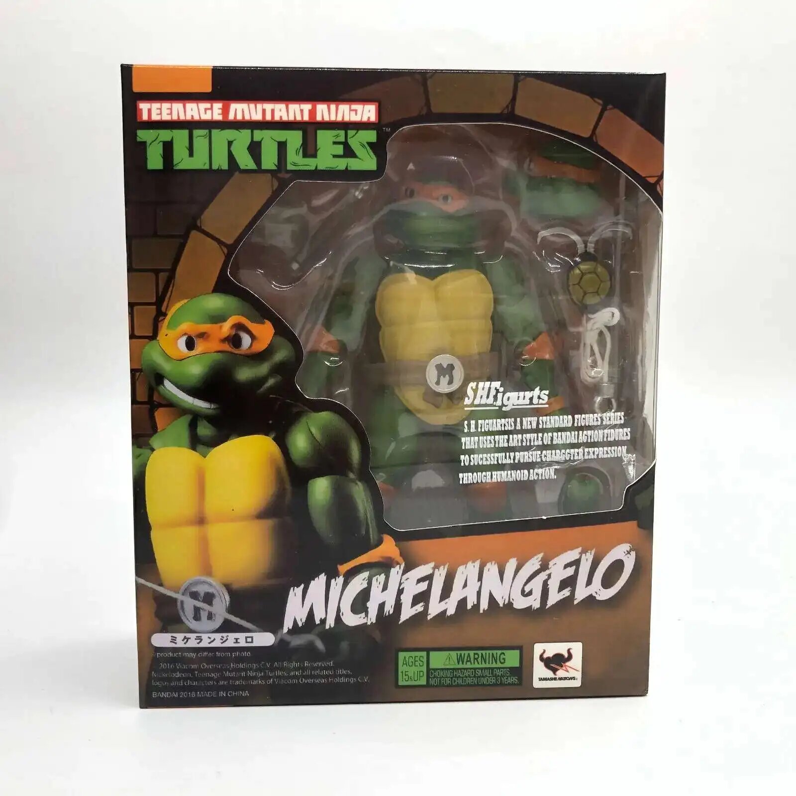 Фигурка Черепашки-ниндзя Michelangelo Bandai 15 см