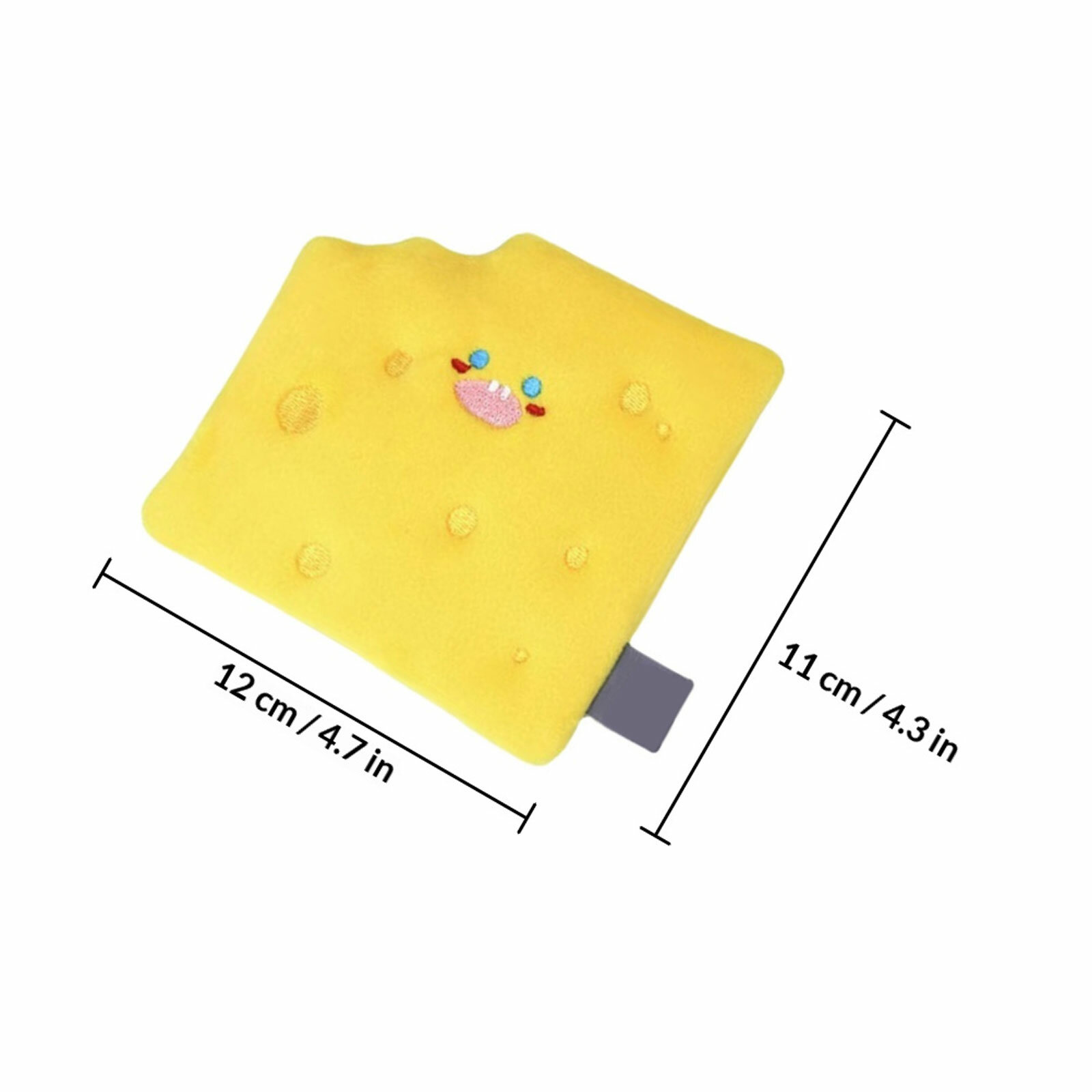 Snuffle Mat Для Щенков И Собак Формы Сыра Из Плюшевого Материала Размер 12X11X0.5Cm