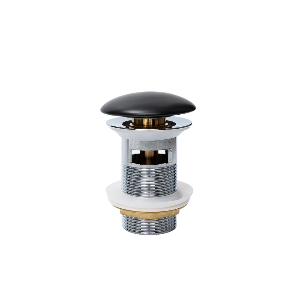Донный клапан для раковины GID Minucia Blm100-1 черный, с переливом
