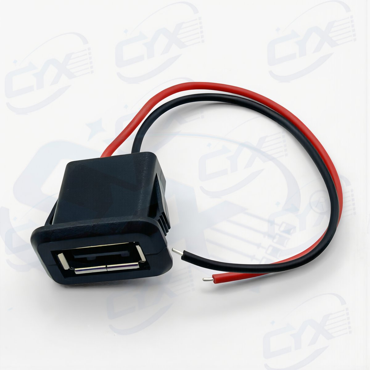 USB 2.0 прямая прессованная сварная гнездо 2 провода без разъёма разъём для зарядки игрушек светильников настольных ламп точных приборов, USB 2.0 прямая прессованная сварная гнездо 2 провода без разъё