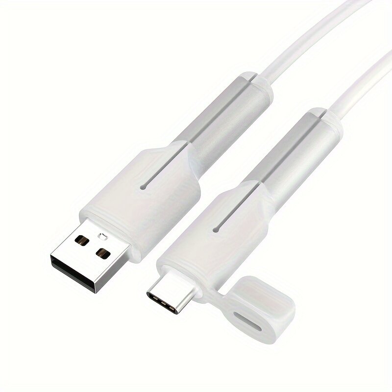 Защитный чехол-фиксатор для кабеля зарядки USB-Type C, белый