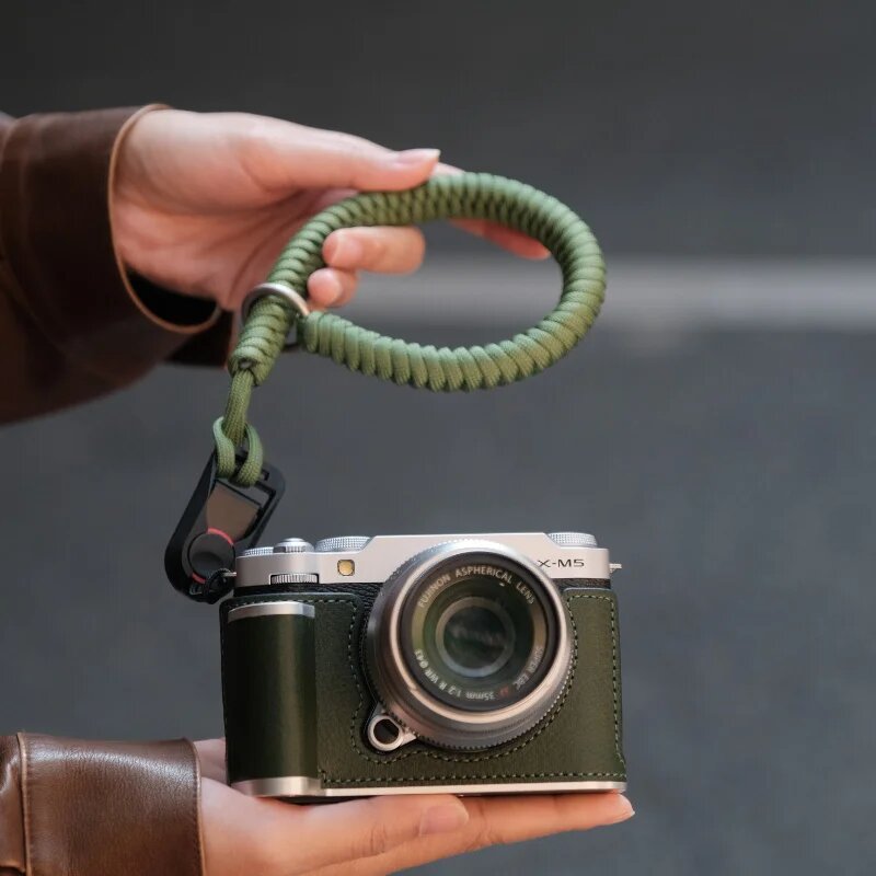 Сумка RoadFisher для Fujifilm XM5 из натуральной кожи Темно-зеленый, Green Case