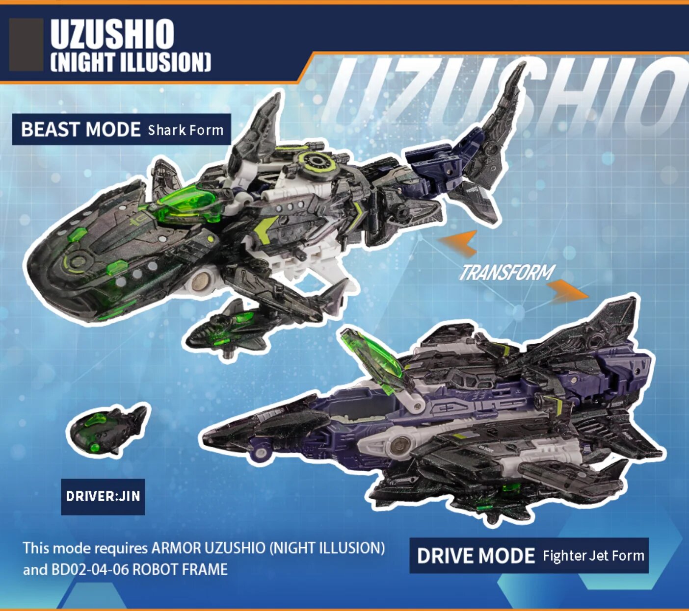 Коллекционная фигурка 52TOYS BEASTBOX ARMOR UZUSHIO NIGHT ILLUSION