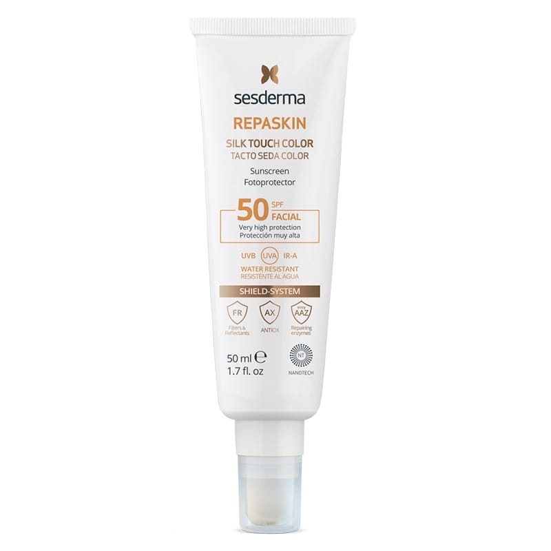 Средство солнцезащитное Sesderma Repaskin Silk Touch Color SPF 50 Тонирующий крем, обеспечивающий высокую солнцезащиту 50 мл