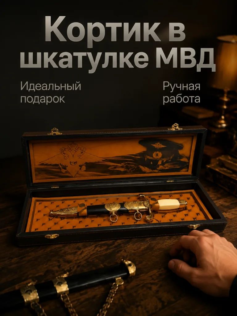 Кортик офицерский МВД в футляре