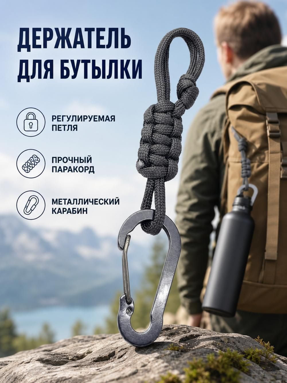 Многофункциональная пряжка для стакана с водой