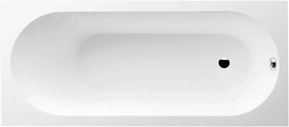 Акриловая ванна Villeroy & Boch Oberon UBQ180OBE2V-01 180x80, на ножках, пристенная, встраиваемая, белая, глянцевая, прямоугольная