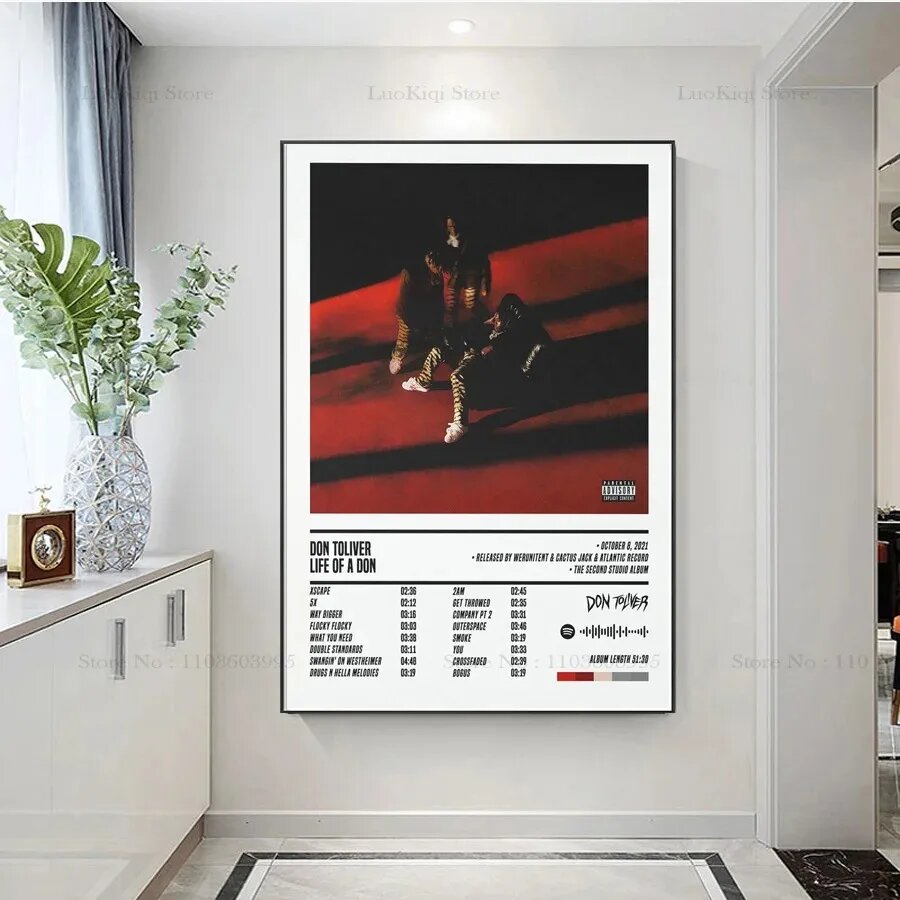 Постер Don Toliver "Heaven Love Sick" 40x60см, цвет 7, без рамки