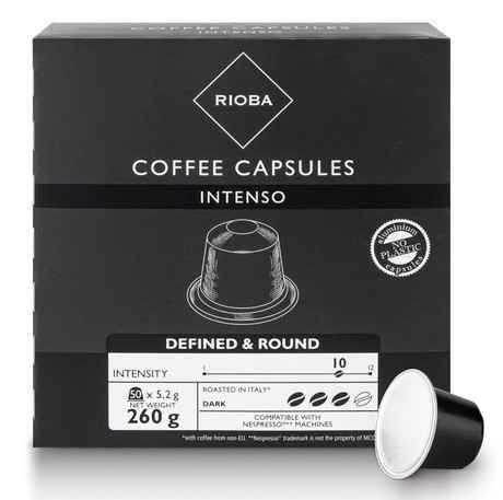 Rioba кофе в капсулах Intenso для кофемашин Nespresso 50 шт, 260 г