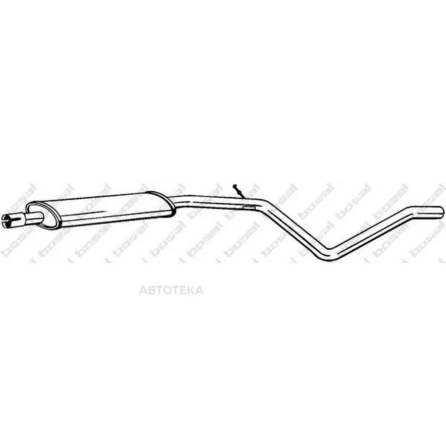 Глушитель центральная часть BOSAL 286113