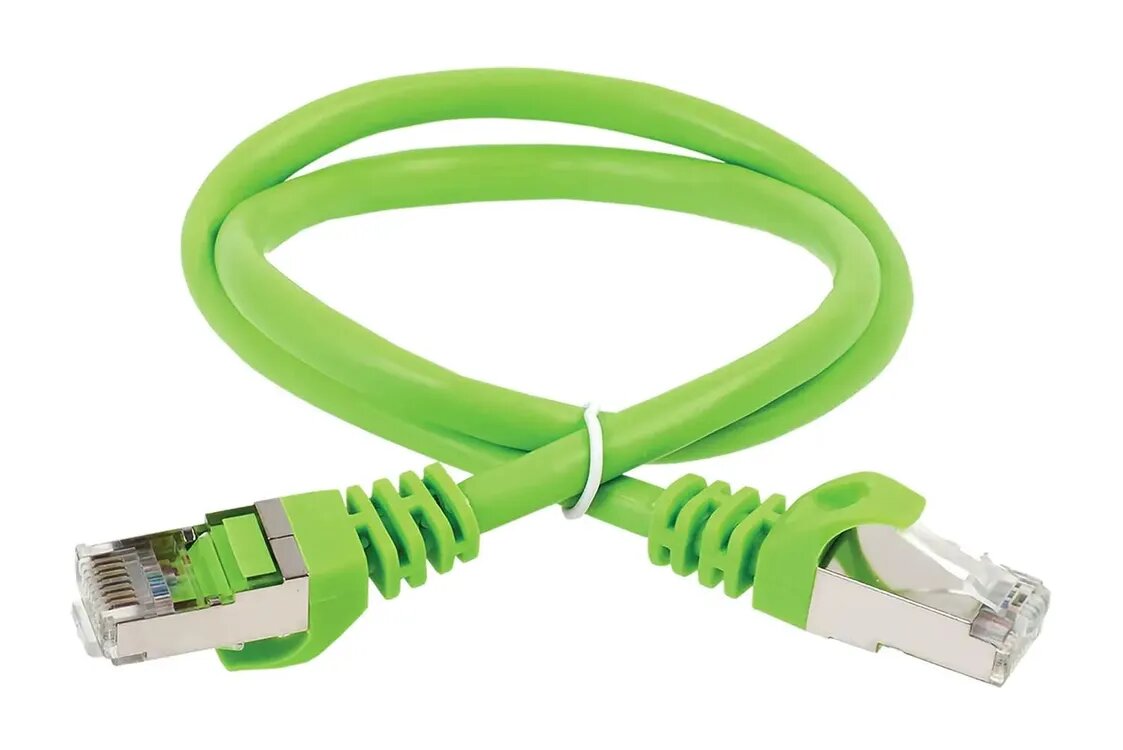 Патч-корд ITK вилка RJ-45, вилка RJ-45, кат.5E, ПВХ, 3м, зеленый