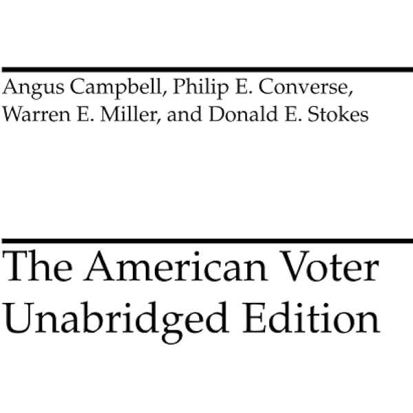 The American Voter，Reprinted paperback book