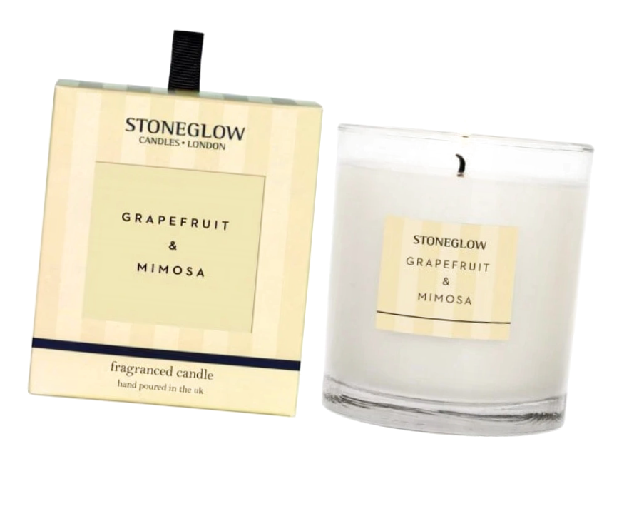 Свеча для дома Stoneglow Grapefruit and Mimosa 300 гр парфюмированная - Стоунглоу Грейпфрут Мимоза