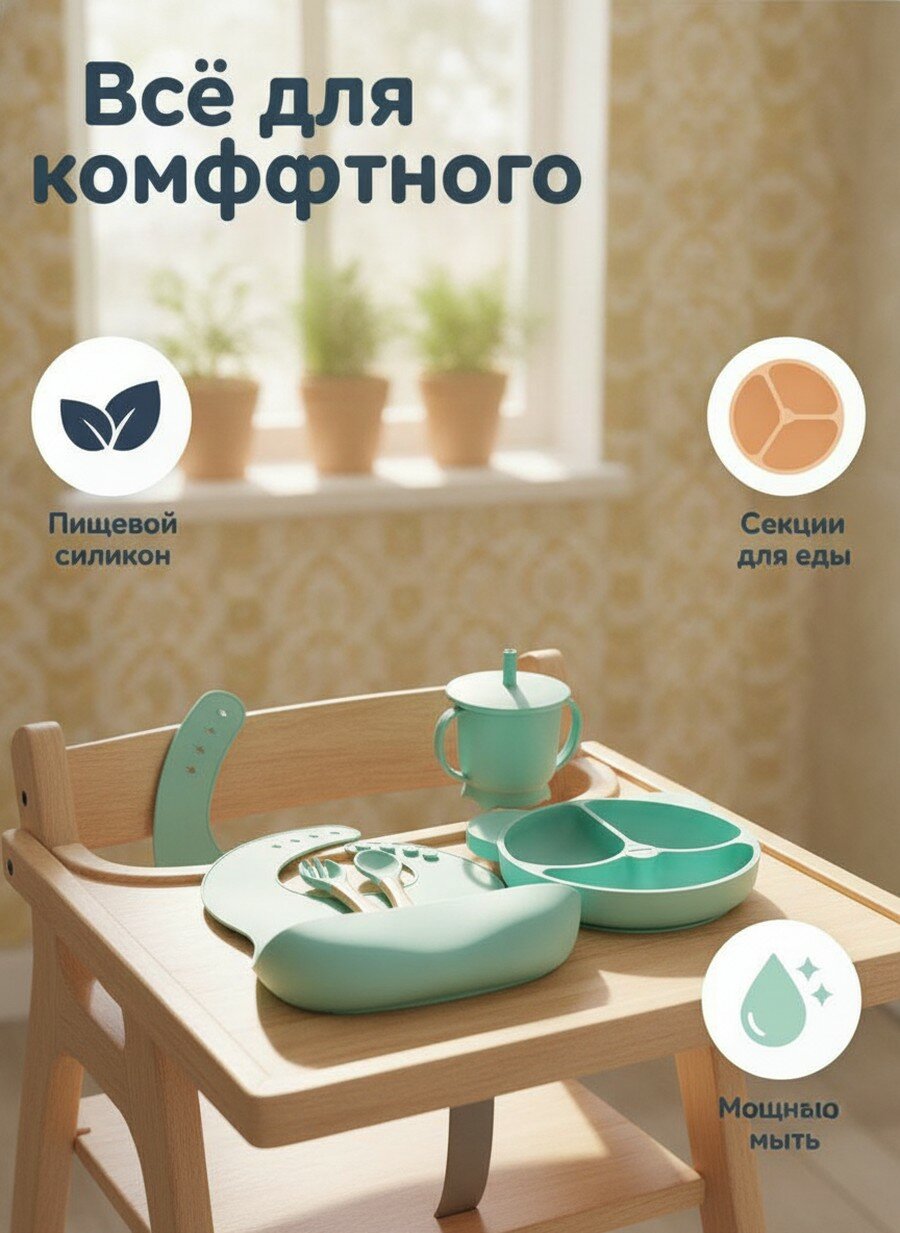 Сервиз для завтрака 5 предм. на 1 перс.