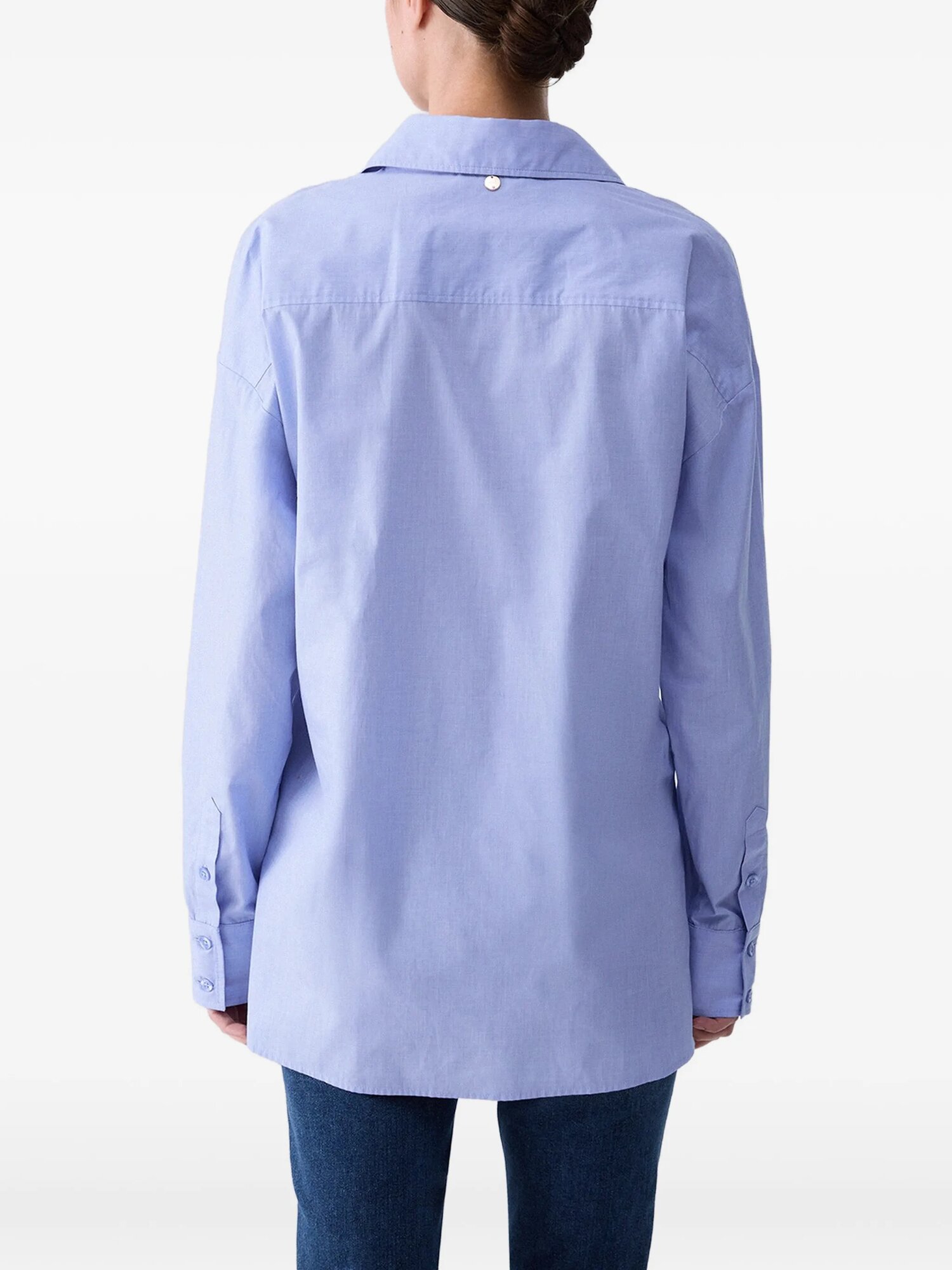 Рубашка LIU JO Poplin shirt, размер 38, blue — фото 1