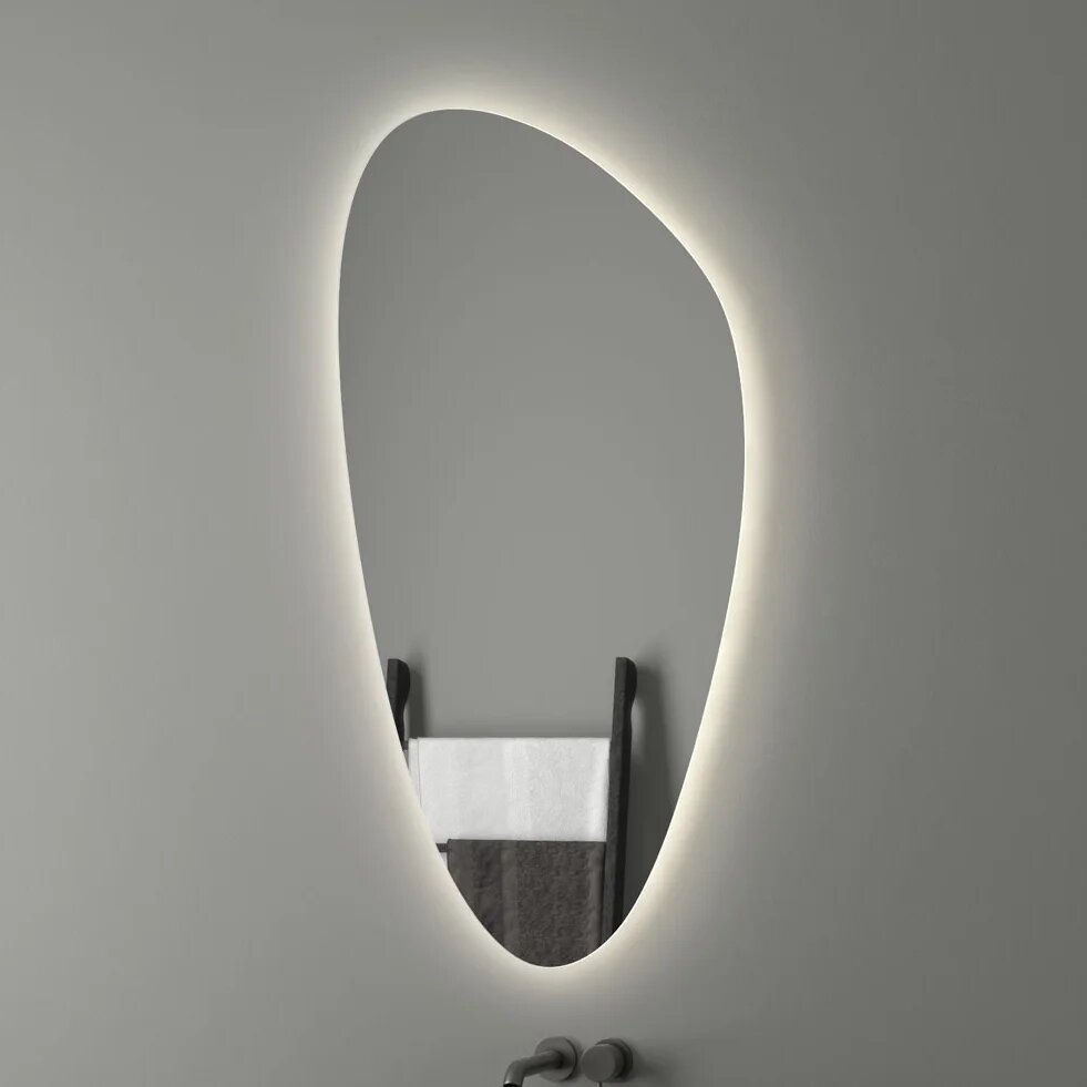 Зеркало Evoform Ledshine BY 2583 60х120 со светодиодной подсветкой, 60 см, в современном стиле, зеркало настенное в ванную
