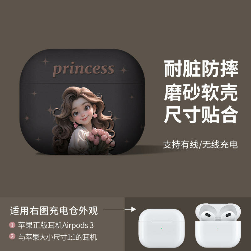 Защитный чехол для AirPods с изображением семейства медвежат-клубничек, милый мультяшный дизайн, подходит для Bluetooth-наушников Apple 1/2/3 поколений, мягкий чехол.
