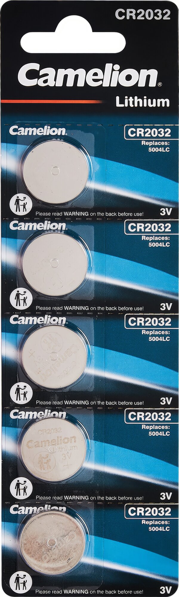 Батарейка Camelion литиевая CR2032 5 шт.