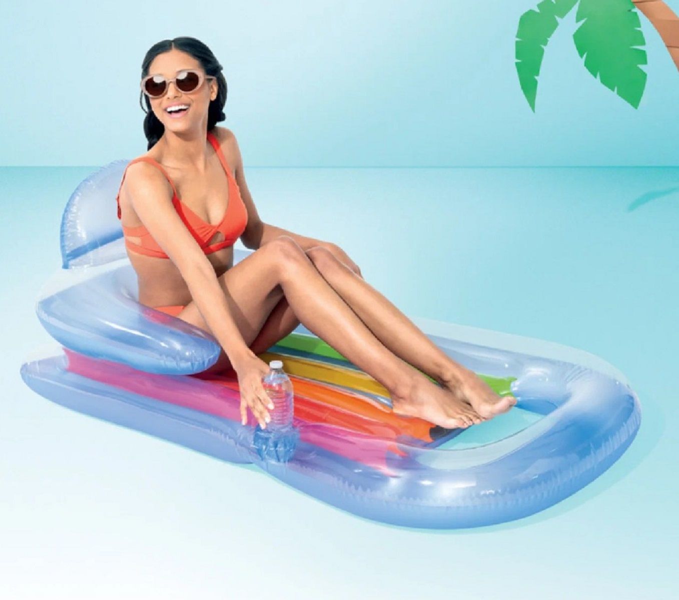 Матрас-шезлонг для плавания Intex 58802 King Kool Lounge, до 100 кг