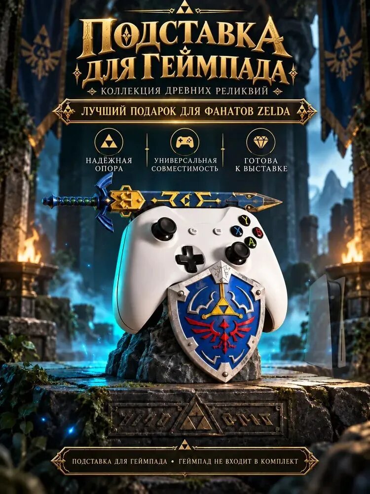 Держатель для геймпада PS5 и Xbox в стиле Zelda, настольная подставка для контроллера