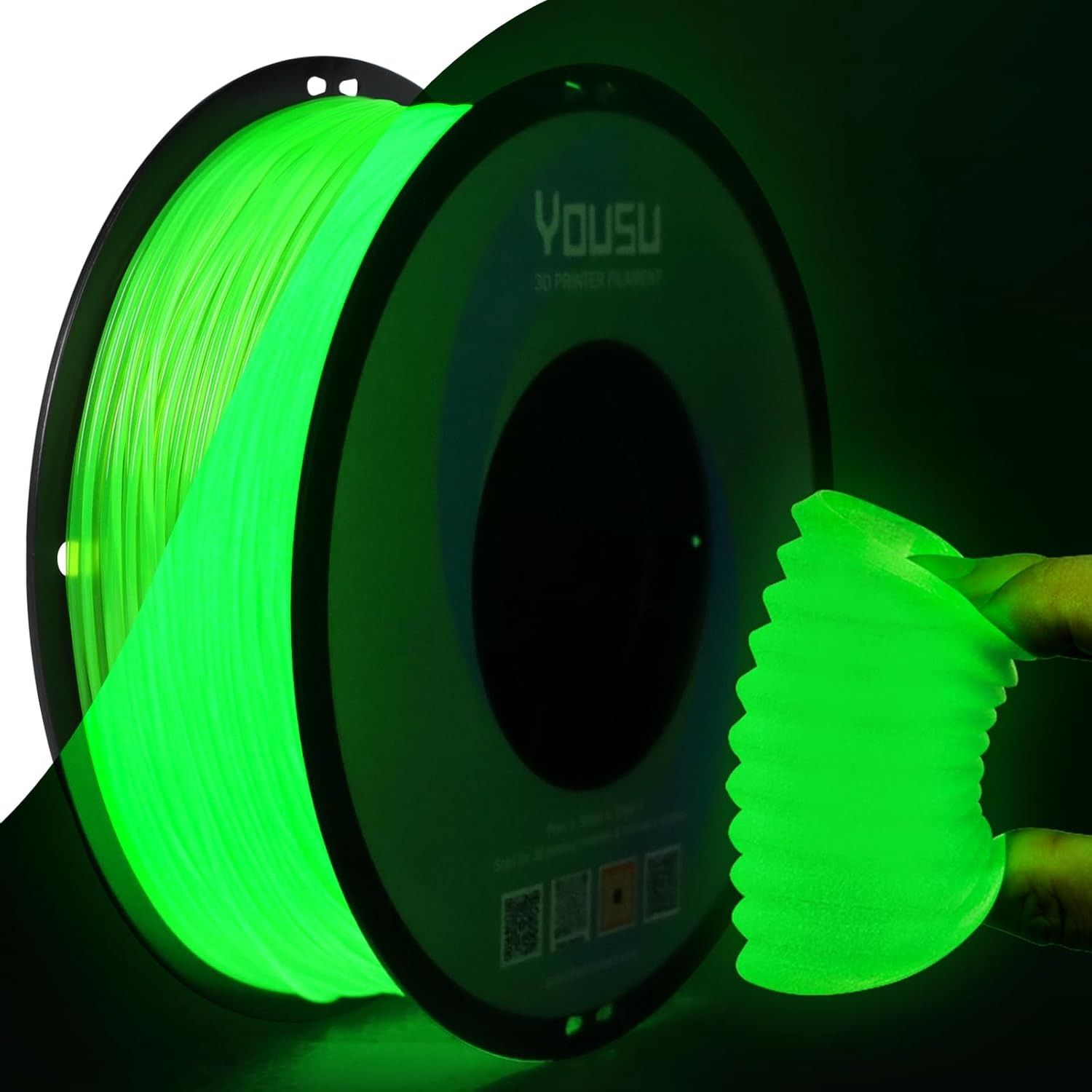 TPU 95A гибкий пластик для 3D принтера 500гр. Люминесцентный YOUSU
