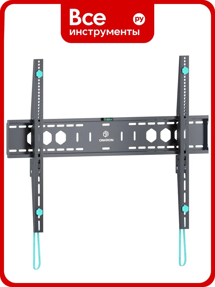 Настенный кронштейн для интерактивных панелей и ТВ ONKRON 60"-110" фиксированный, чёрный UF12 UF12-B