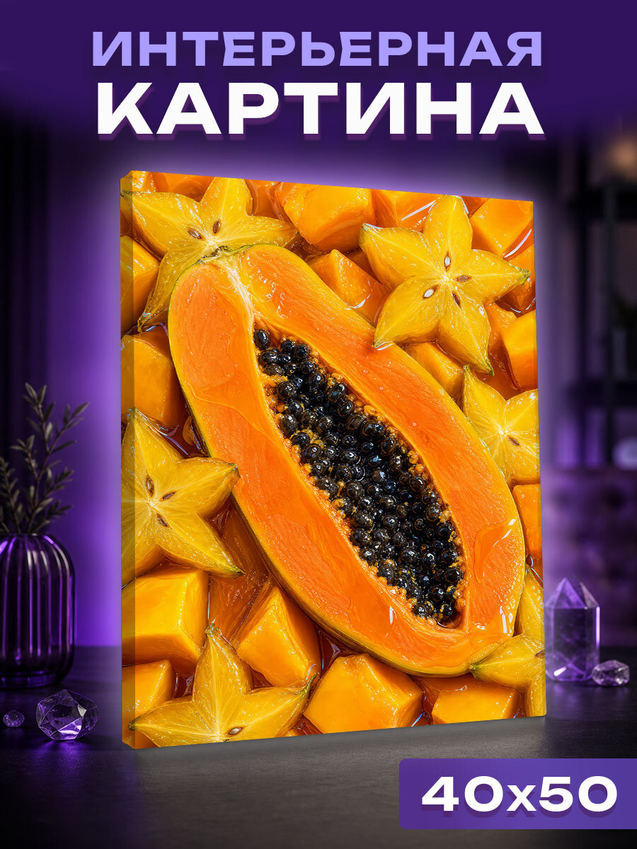 Интерьерная картина Тропическая мозаика сочных плодов