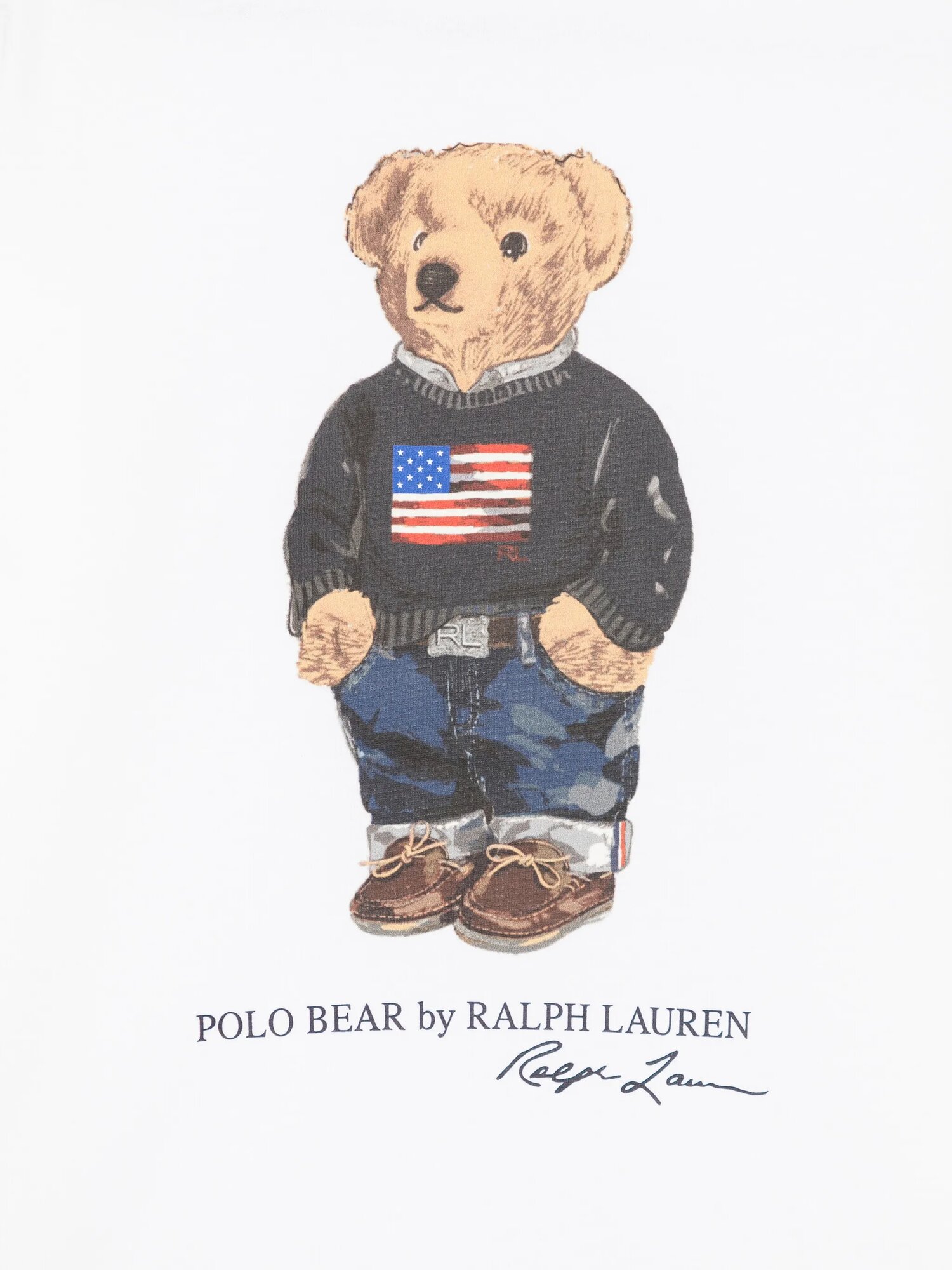 Футболка Polo Ralph Lauren Polo Bear, размер 116-122, белый — фото 1