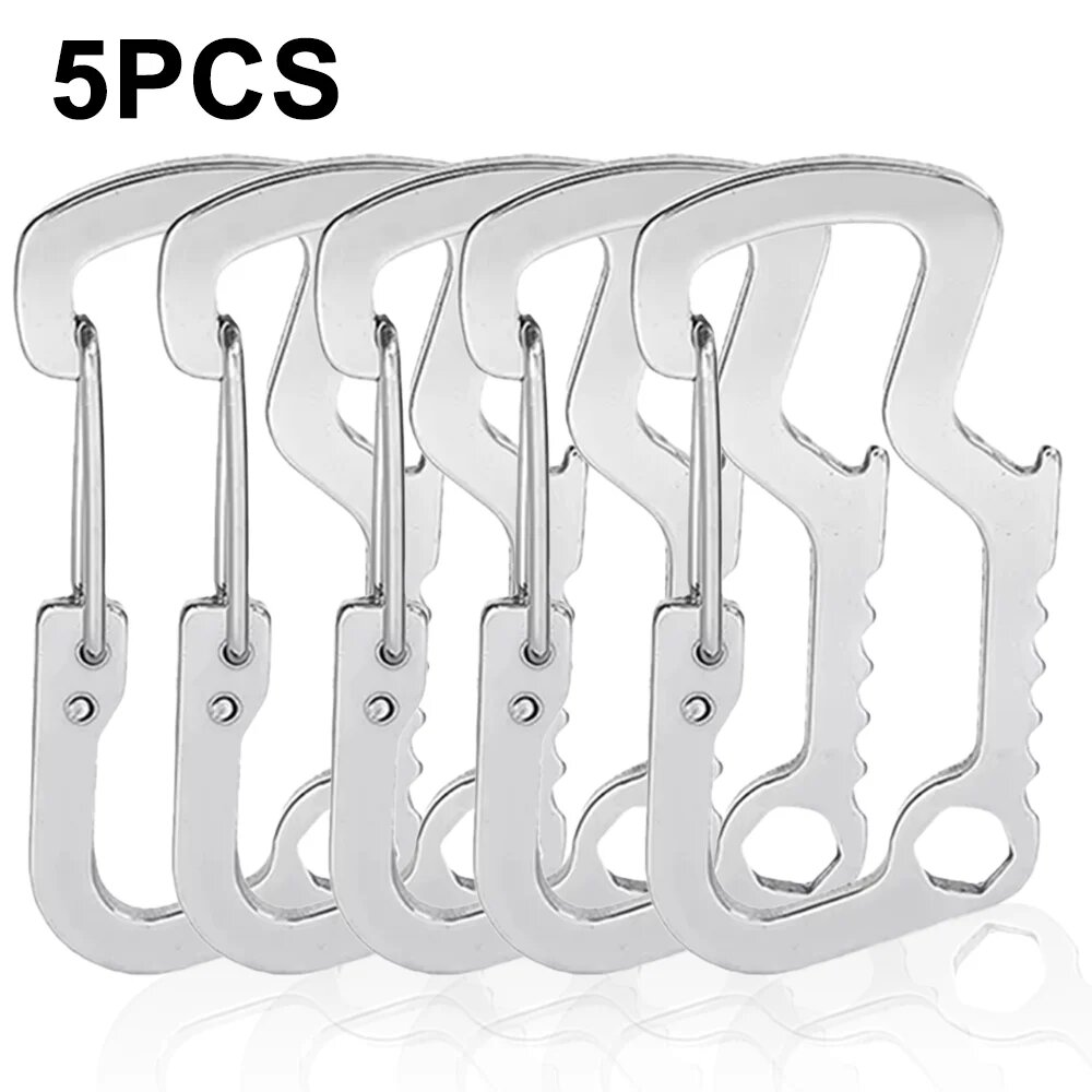 Мультитул LISM из нержавеющей стали Белый, Silvery-5PCS