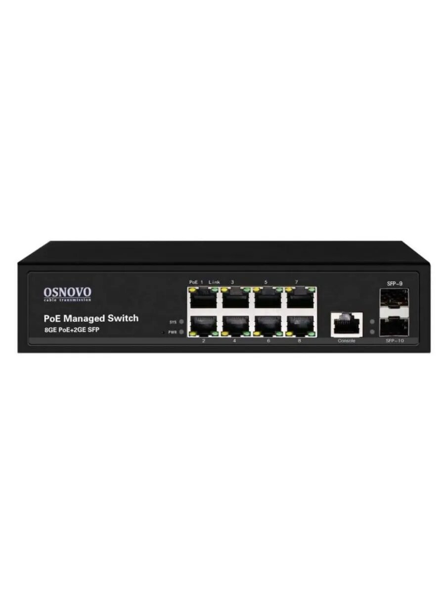 Коммутатор Osnovo SW-80802/L(150W)