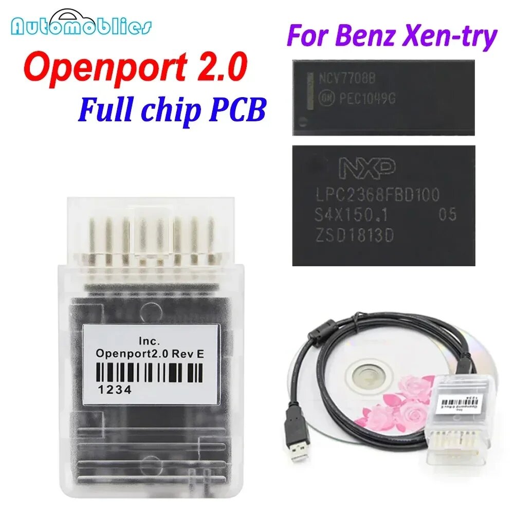 Диагностический Инструмент Openport 2.0 ECU Flash J2534 Для Чип-тюнинга Toyota, Mercedes-Benz, OBD2