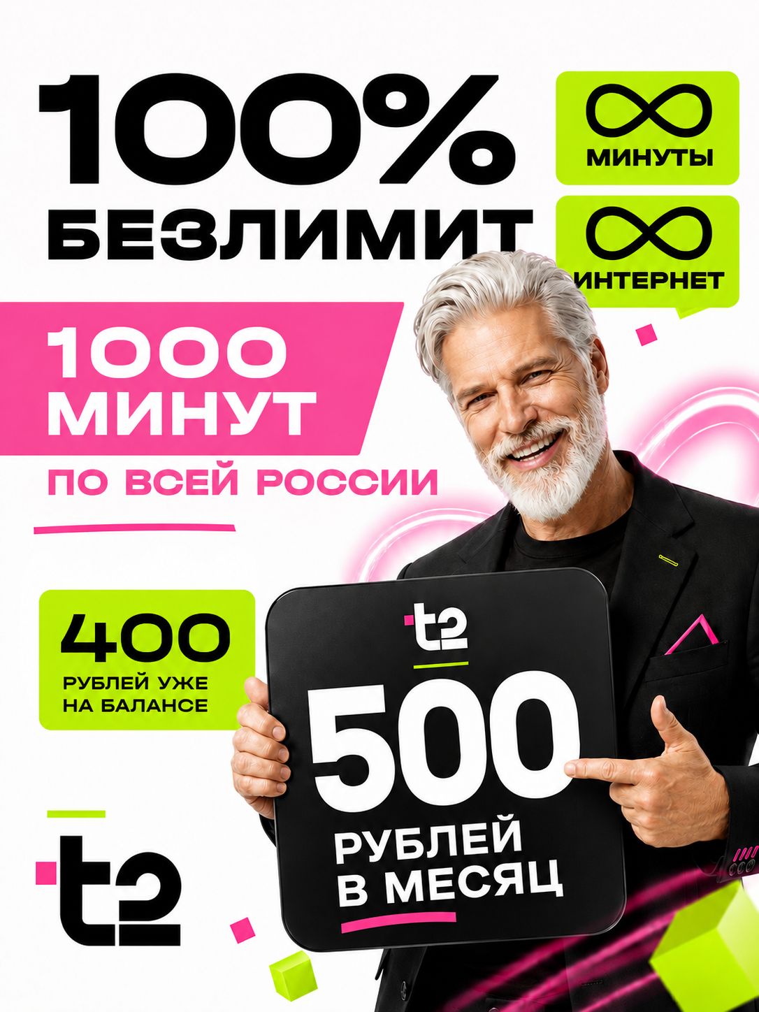 Сим карта Т2 Безлимитный интернет и 1000 минут. Sim карта t2 вся Россия. Тариф "Партнер S