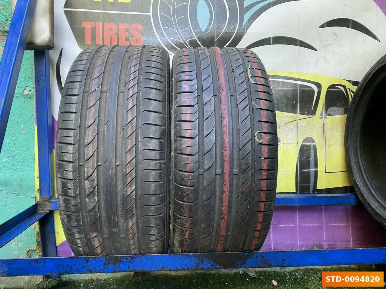 Комплект (2 шт) летних БУ шин Continental ContiSportContact 5 225/35 R18 20% износ 8311447961