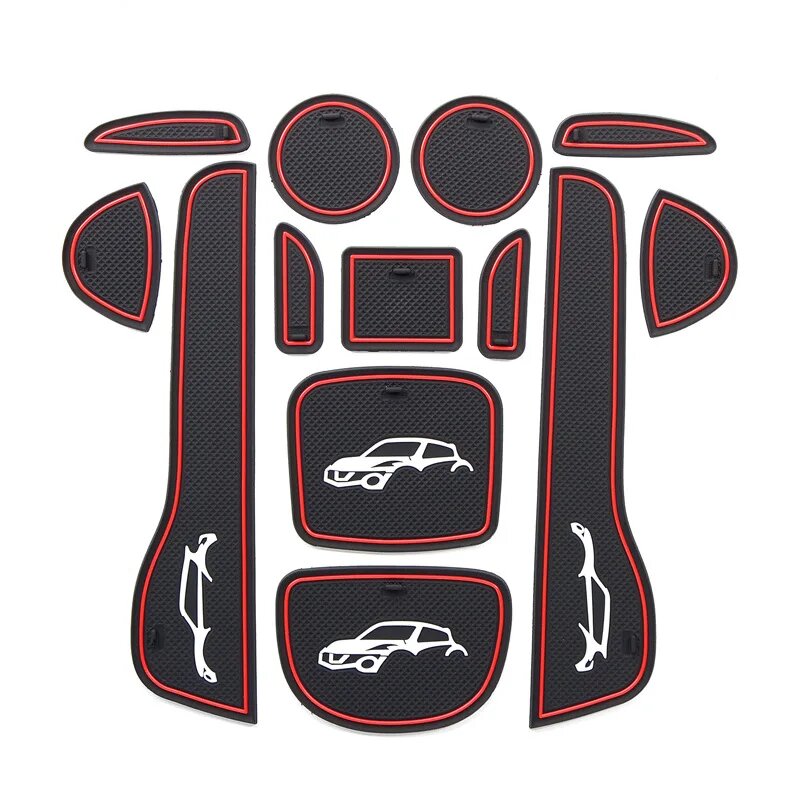 Автомобильный коврик в салон Nissan Juke 2012-2018, белый