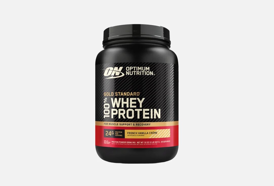 Optimum Nutrition Gold Standard 100% Whey French Vanilla Creme Протеин 907 г