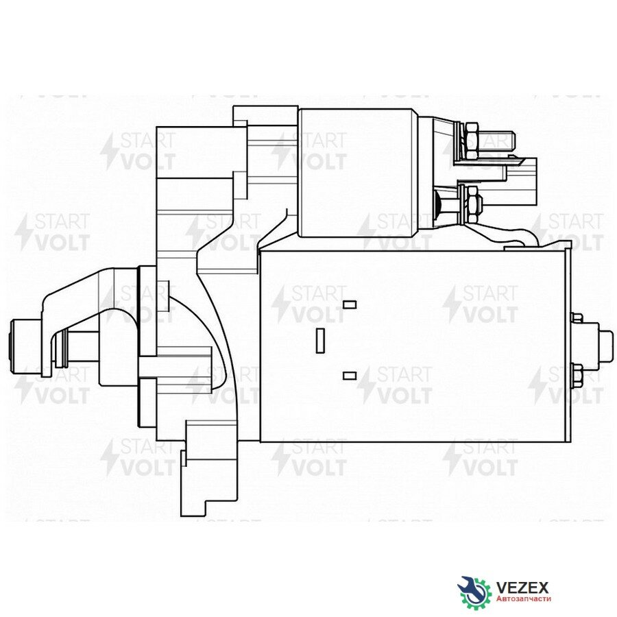 STARTVOLT LST1865 Стартер для а/м VAG A4 (07-)/Q5 (08-) 2.0TDI (Start-Stop) 2,2кВт (LSt 1865)