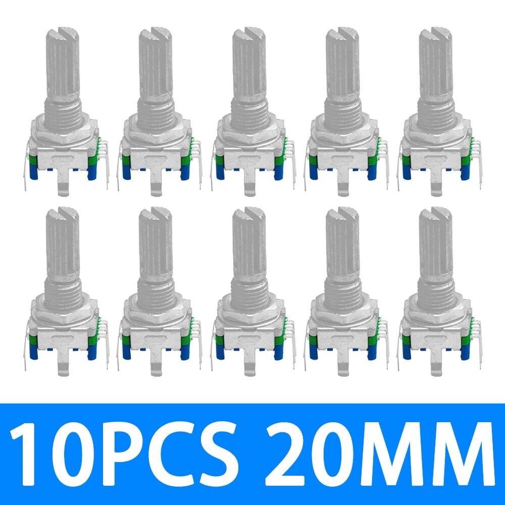 Энкодер EC11 Baishundianzi Белый, 10PCS 20MM