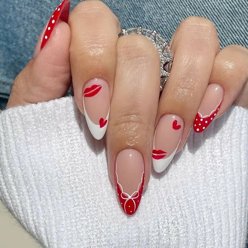 Накладные ногти с дизайном ( 24 типсы + клей )