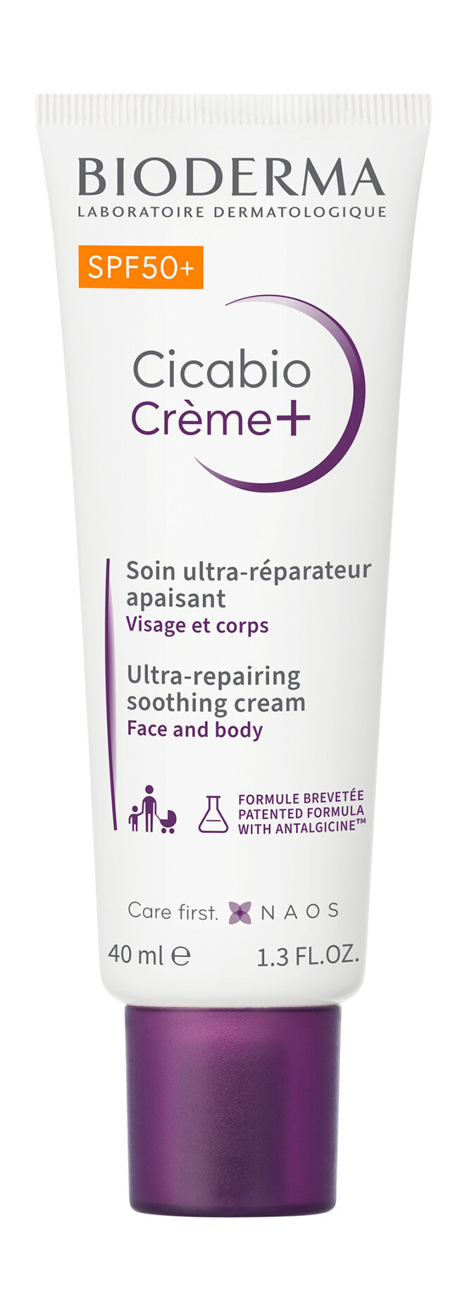BIODERMA LABORATOIRE DERMATOLOGIQUE CICABIO Крем Плюс для лица SPF 50+, 40 мл