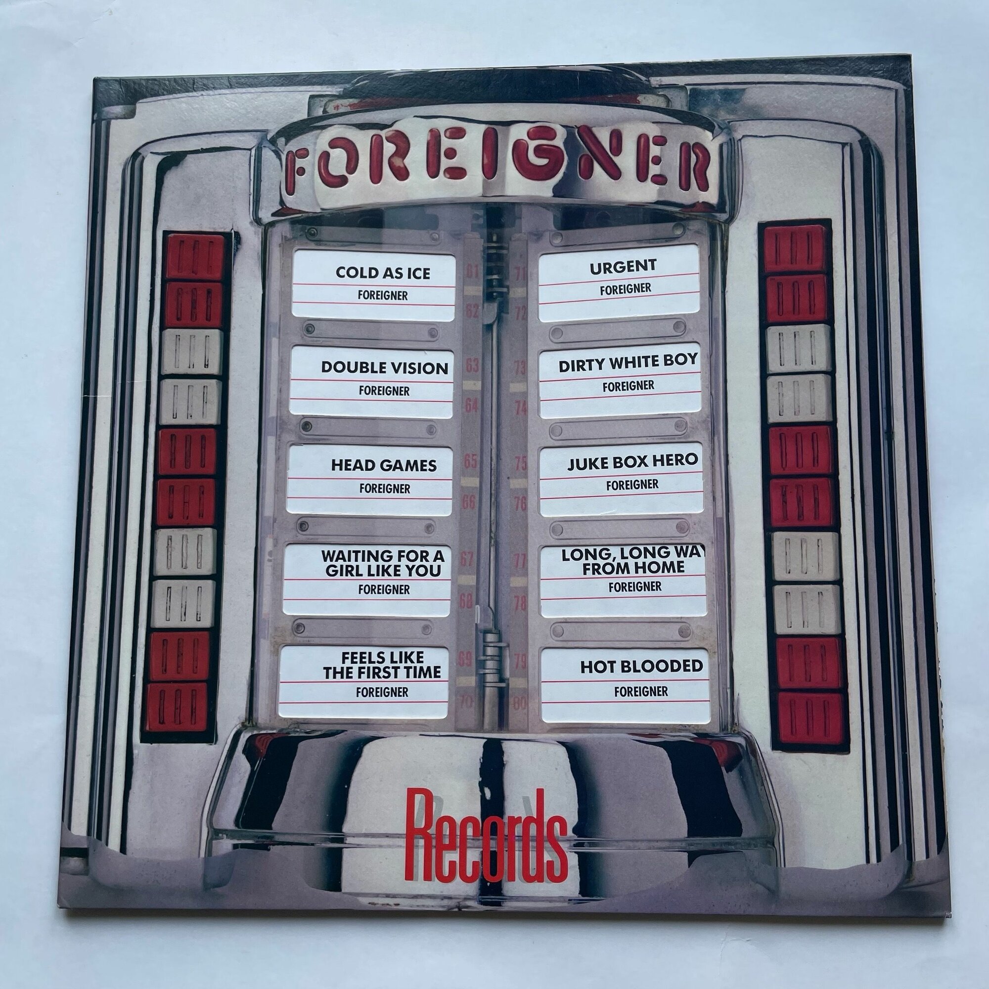 Винтажная виниловая пластинка LP Foreigner Records (США 1982)