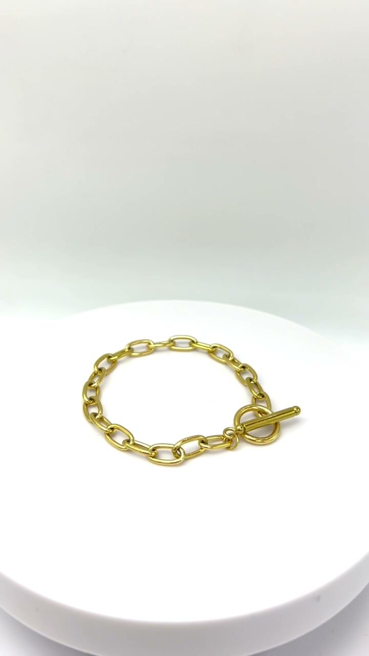 Браслет-цепочка Azimut C.O. Jewelry AND Accessories, 1 шт., размер 16 см, золотистый — фото 1