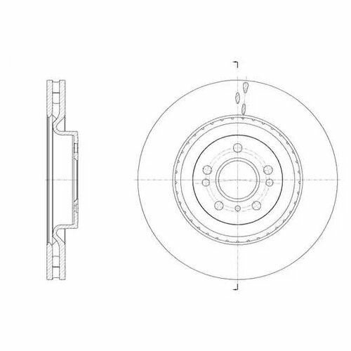 Диск тормозной передний mb ml/gl 12> Remsa 6163410 для Mercedes GL-CLASS X166, GLE Coupe C292, M-CLASS W166