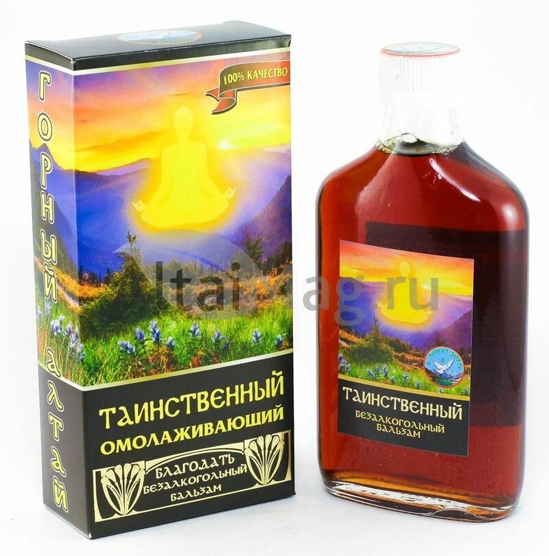 Питьевой бальзам Благодать с Алтая Таинственный 'Благодать' 250 мл, на травах, безалкогольный