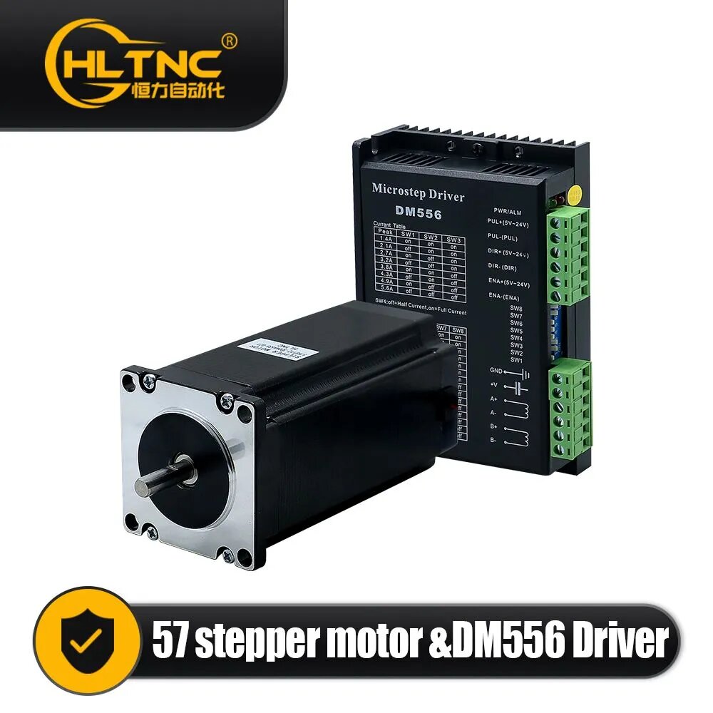 Шаговый двигатель Nema23, 2,2 Нм + драйвер DM556, 20 50 В, 1,4 5,6 А