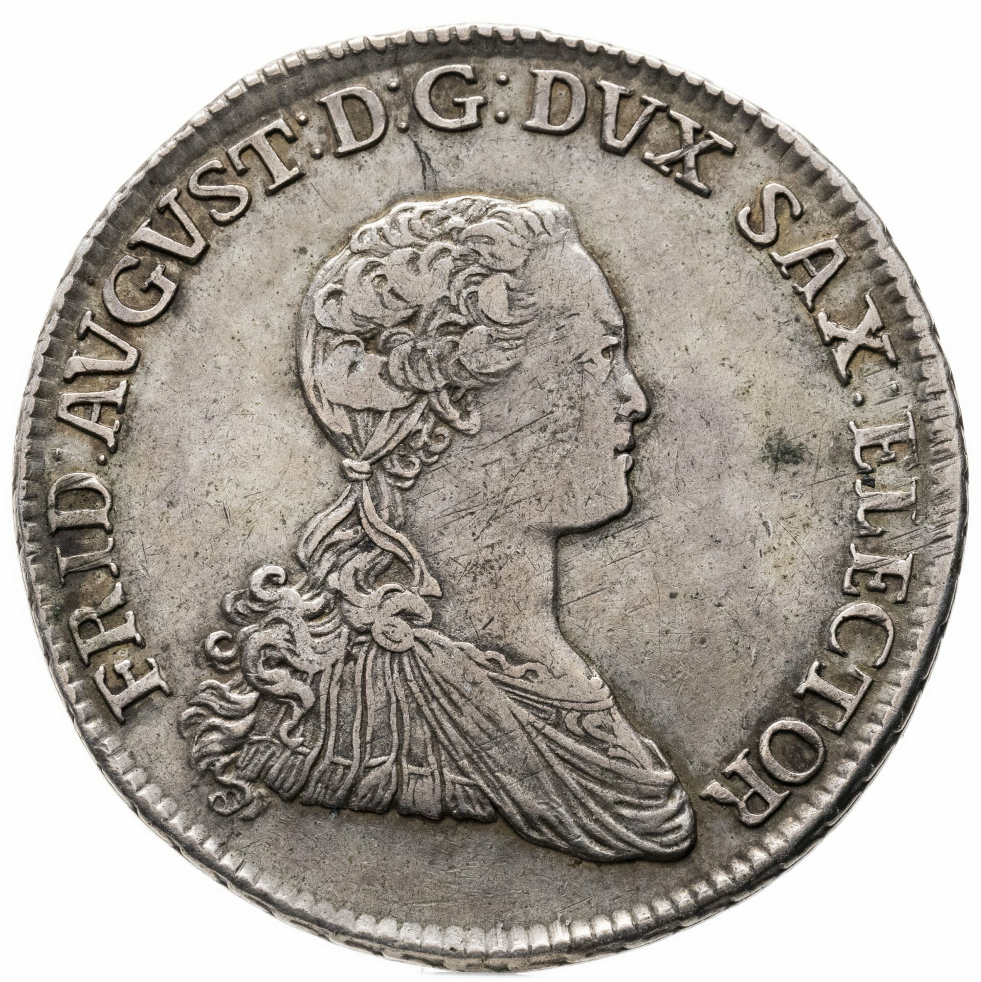 Германия, Саксония 2/3 талера 1766, Серебро 833, в сохранности XF-AU