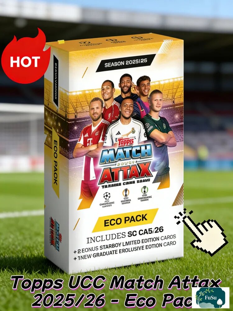 Карточка, Topps UCC Match Attax 2025/26 - Eco Pack - contains 36 Match Attax cards plus 2 random Star Boy LE's and a random The Graduates LE card