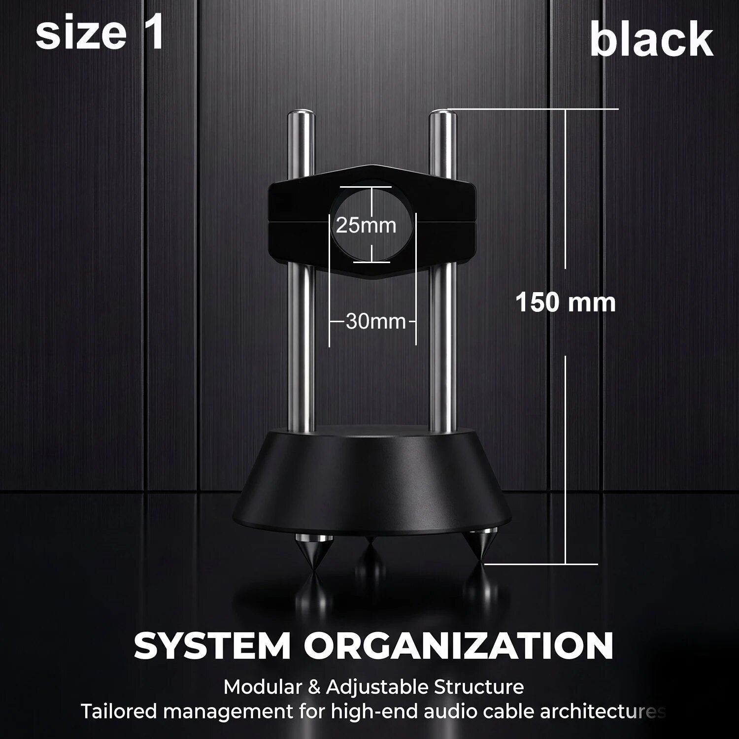 Стойка для Hi-Fi кабелей XSSH CT2026, black, size 1