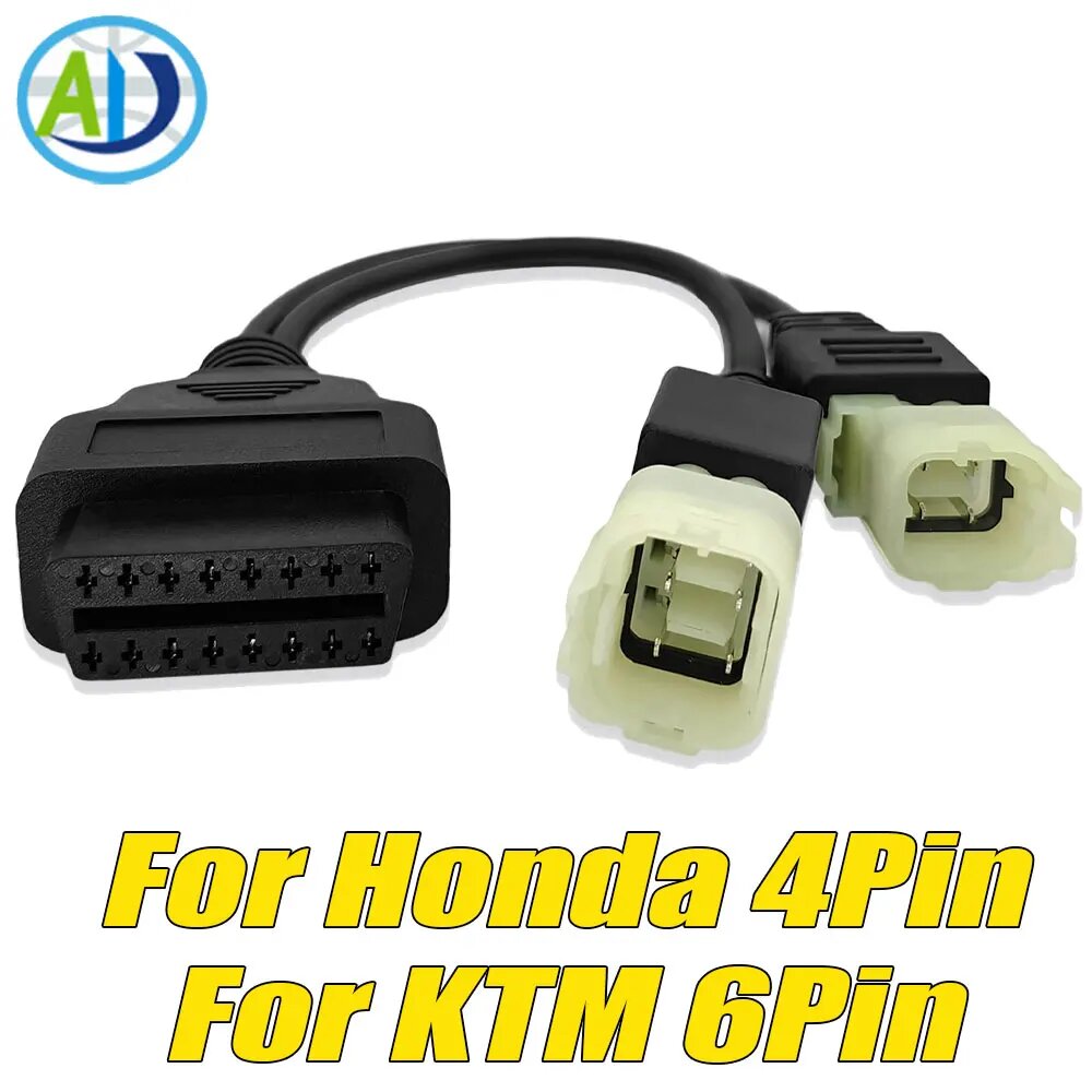 Диагностический кабель OBD2 с 4-контактным разъемом для Honda, диагностический For Honda 4 6Pin