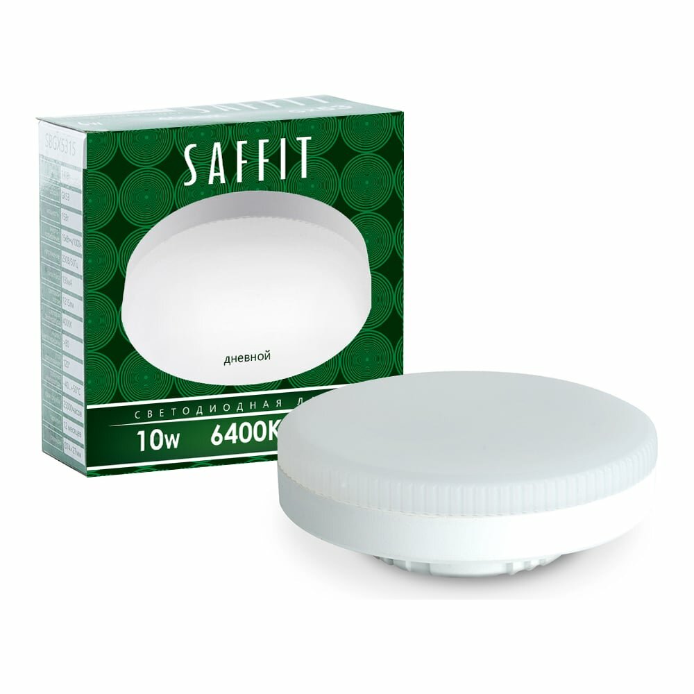 Светодиодная лампа SAFFIT sbgx5310 gx53 10w 6400k, 55229