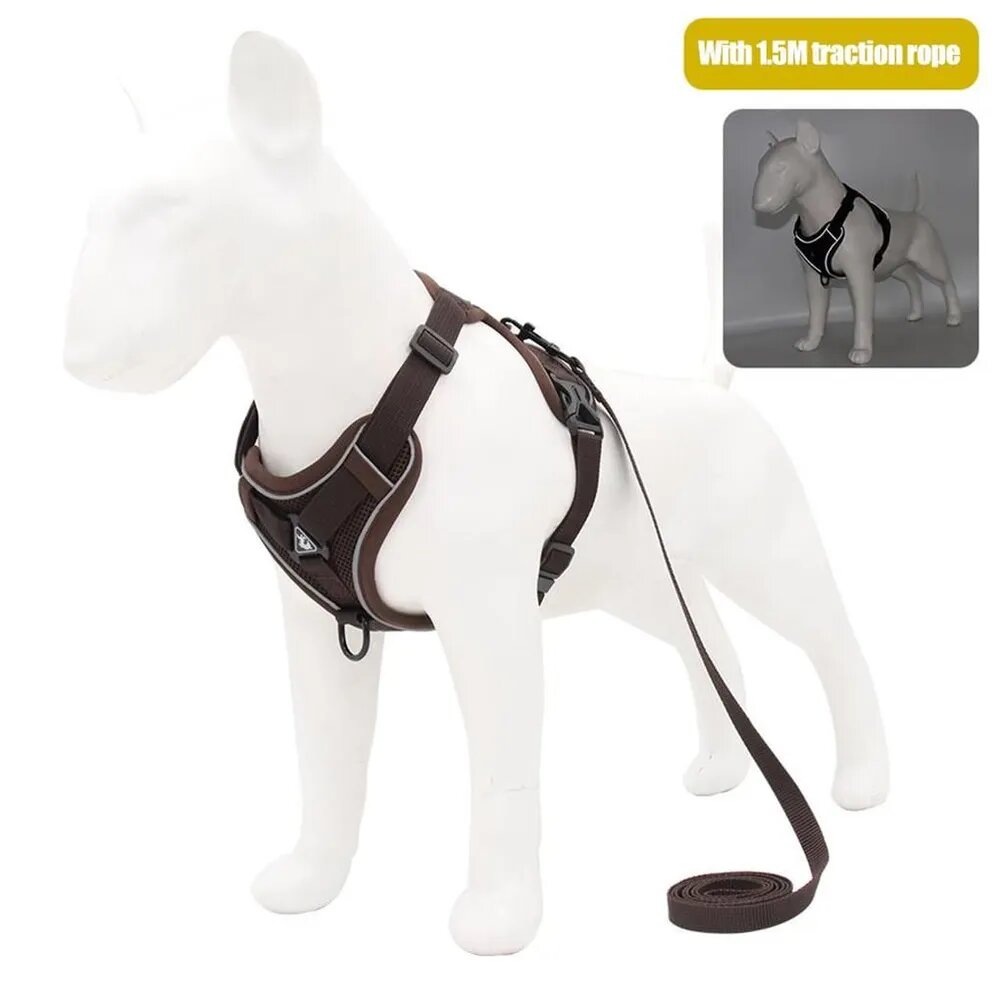 Pet Harness Set Professional Reflective Walking Dog Vest Аксессуары